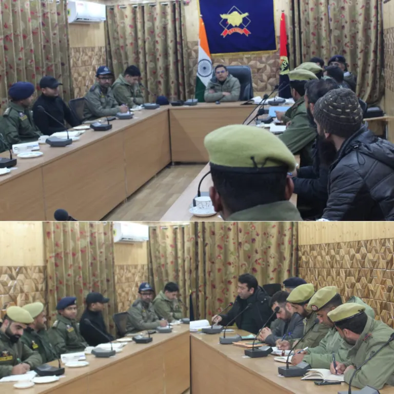 SSP Handwara Chairs Crime and Security Review Meeting at DPO Handwara ...